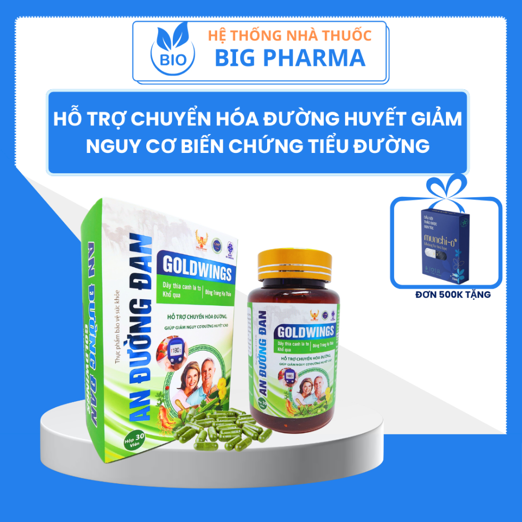 Viên uống tiểu đường AN ĐƯỜNG ĐAN ổn định đường huyết, giảm nguy cơ ...