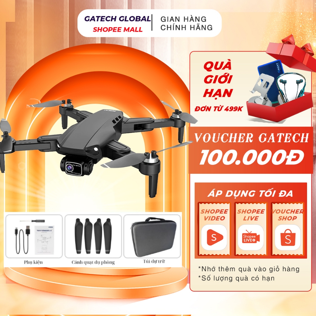 Flycam EL900 PLUS, flycam mini định vị GPS, tự động bay về, hình ảnh ...