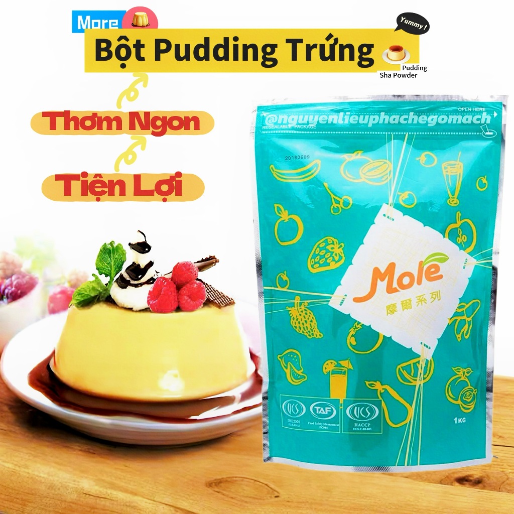 Bột Pudding Trứng More - Flan Trứng Maulin - Pudding Sha Powder 1KG ...