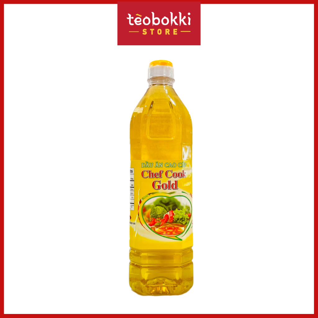 Dầu ăn cao cấp Chef Cook Gold 1L (không chứa cholesteron, bổ sung ...