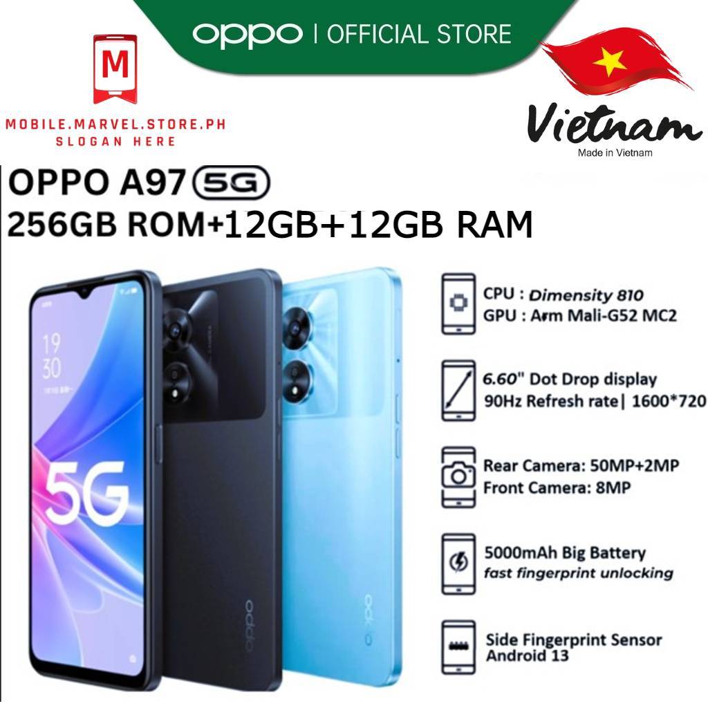 NEW FULL SET (OPPO) A97 5G smartphone | 8GB RAM + 256GB ROM | PUBG | 6800mAh battery | Shopee ...