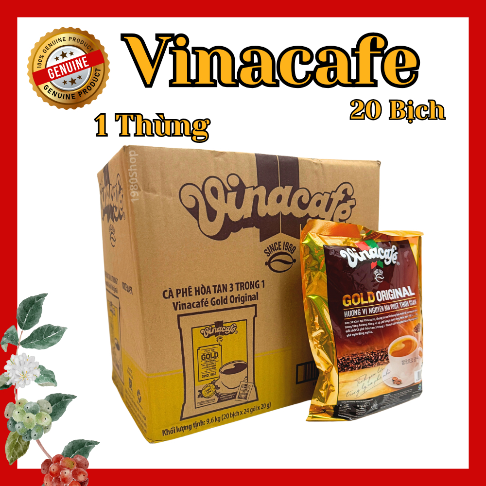 Cà Phê Sữa Vinacafe 1 Thùng (20 Bịch x 480g, 24 Gói/Bịch) - Đậm Đà ...