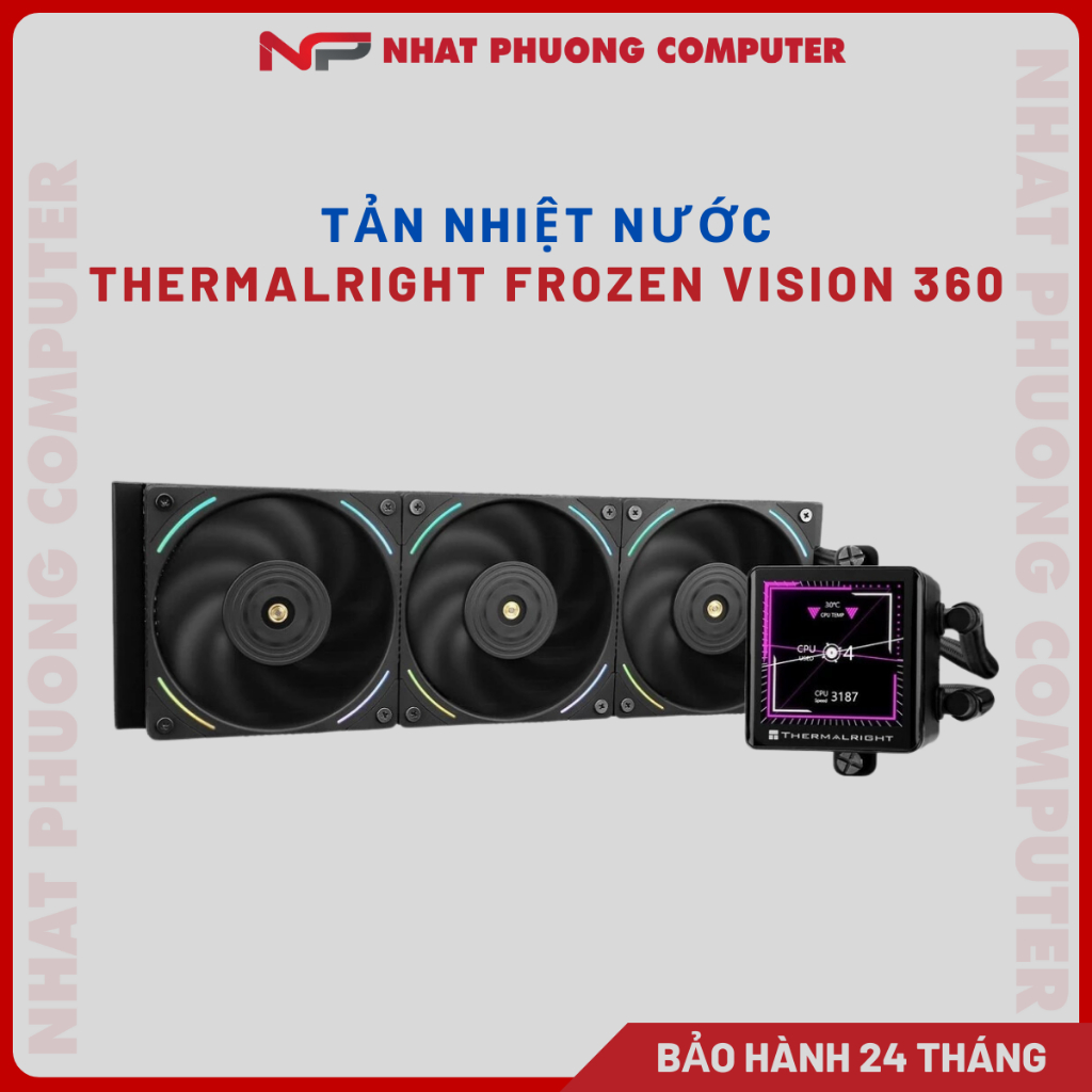 TẢN NHIỆT NƯỚC CPU THERMALRIGHT FROZEN VISION 360 LCD - Bảo hành 24TH ...