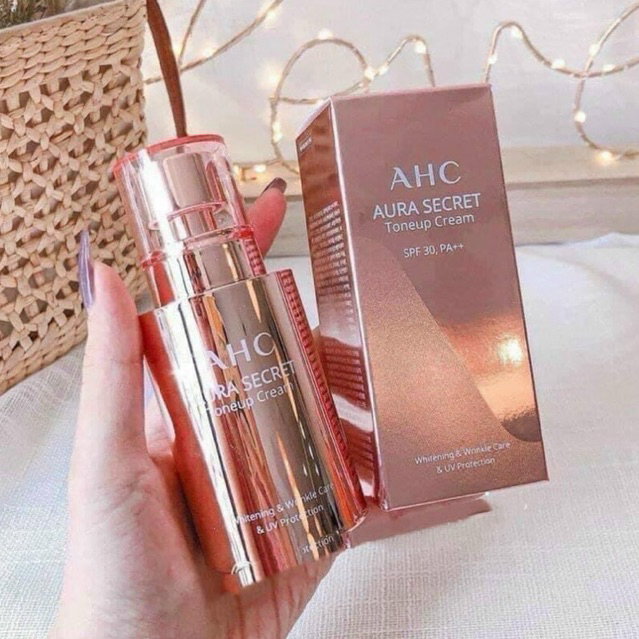 KEM DƯỠNG NÂNG TONE AHC AURA SECRET TONE UP CREAM SPF 30 PA+++ 50ML | Shopee Việt Nam