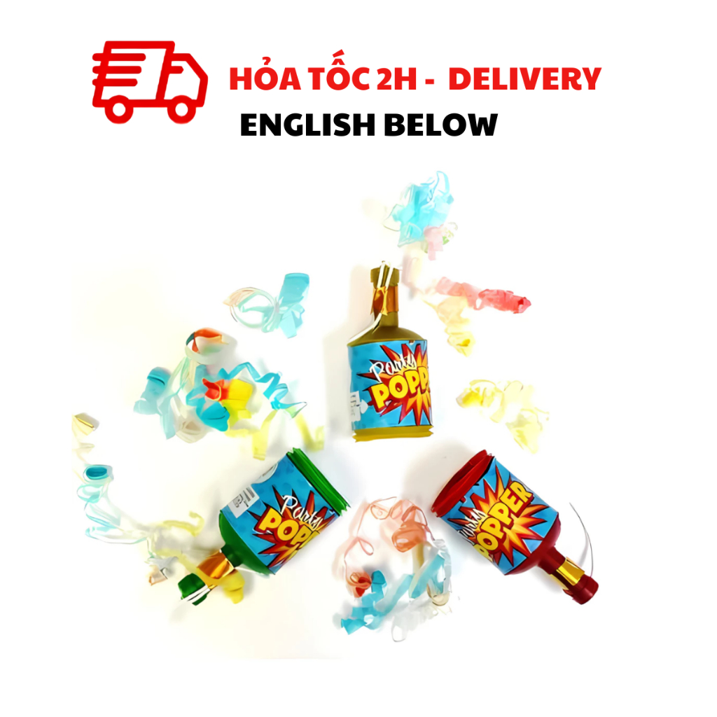Phụt Giấy Sợi Mini Vui Chơi Cho Tiệc - Mini Confetti Poppers Party ...