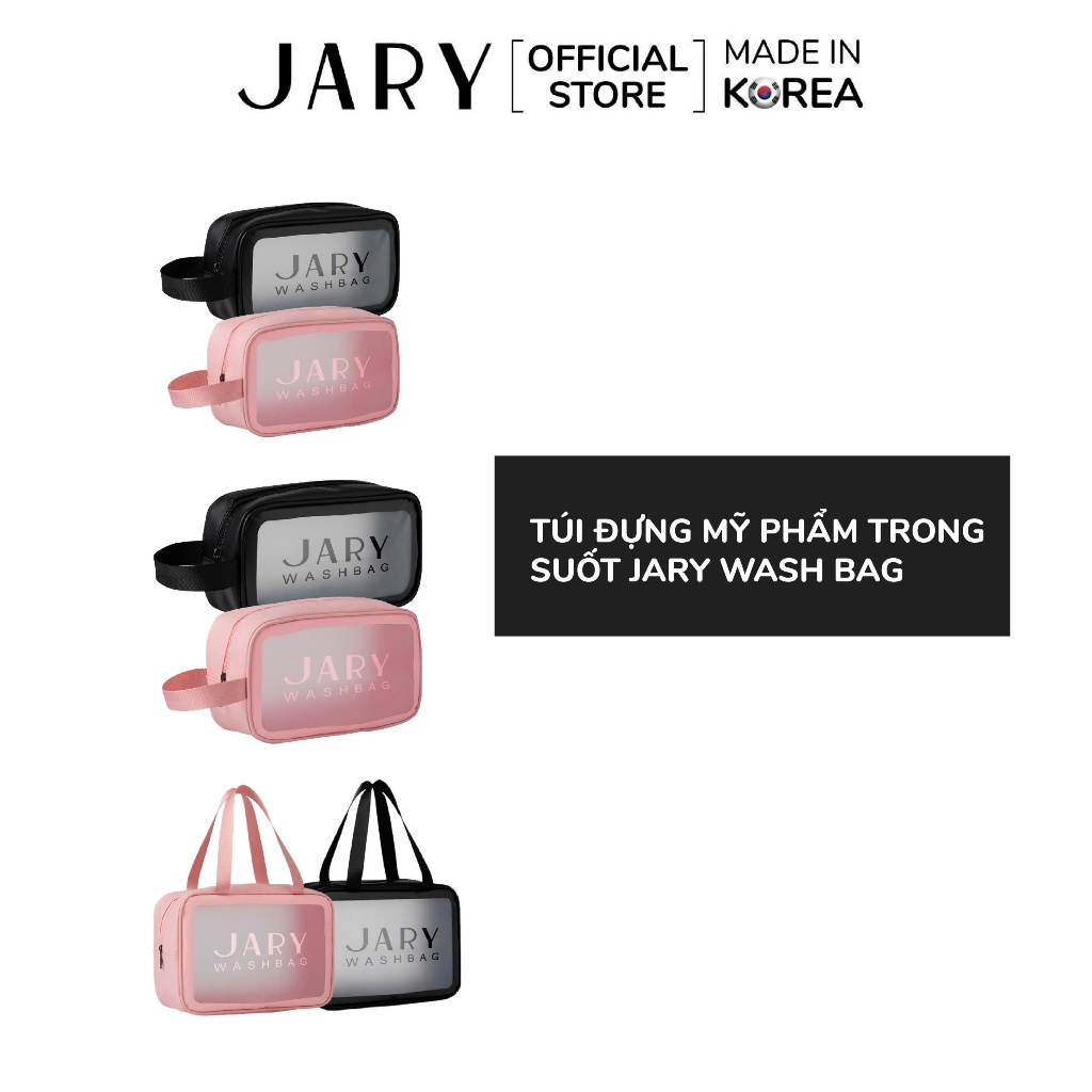 Túi đựng mỹ phẩm trong suốt Jary Cosmetics Washbag | Shopee Việt Nam