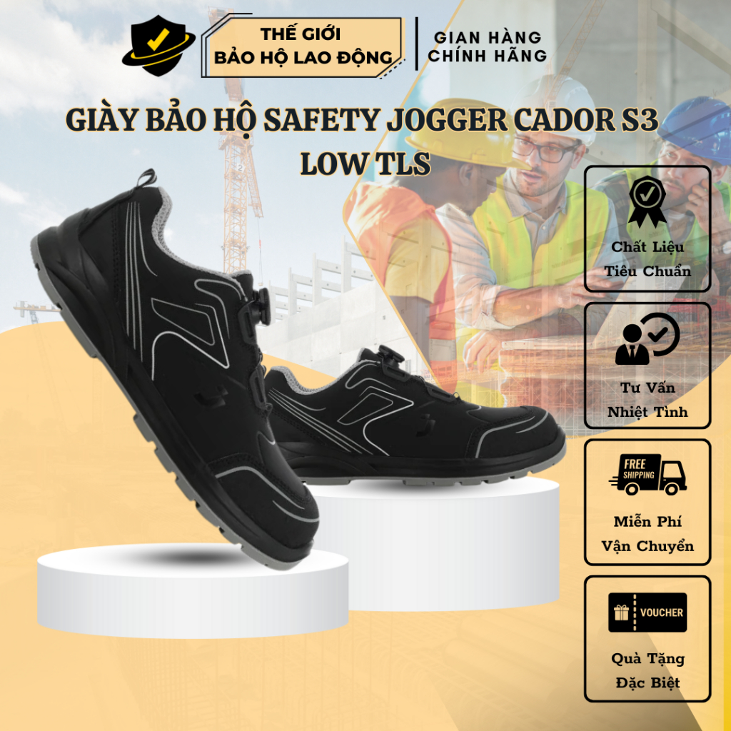 [CHÍNH HÃNG] Giày Bảo Hộ Safety Jogger Cador S3 Low TLS, Chống Dập Ngón ...