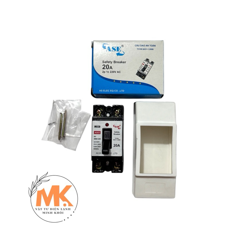 Cầu Dao Chống Giật ASE 20A-220V Aptomat Chống Giật | Shopee Việt Nam