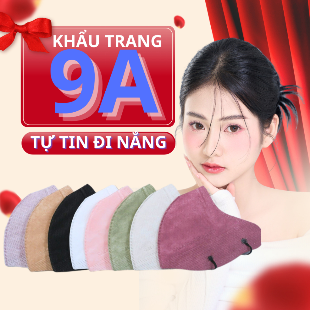 Thùng 100 cái Khẩu trang 9A DENTAL NGƯỜI LỚN 5 lớp Kháng Khuẩn,Form ...