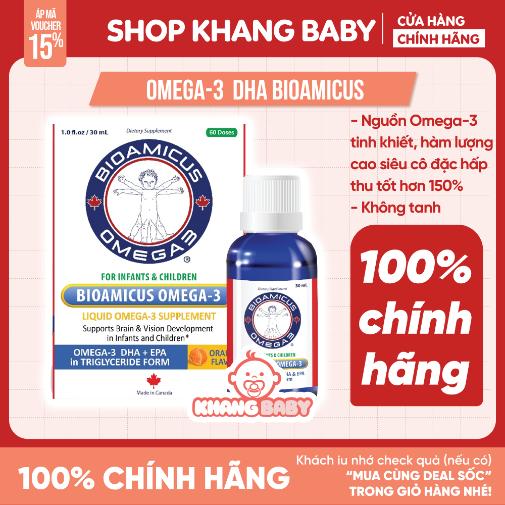 BioAmicus Omega-3 DHA + EPA Canada lọ 30ml - Shop Khang Baby | Shopee ...