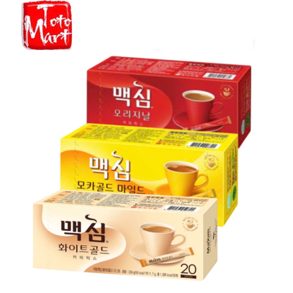 Cà phê hoà tan MAXIM Hàn Quốc (20 gói) | Shopee Việt Nam