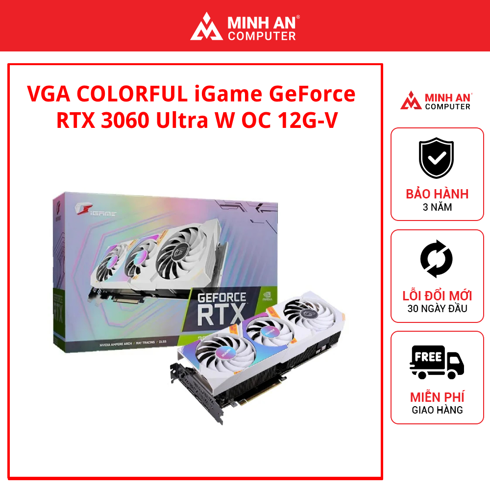 VGA COLORFUL iGame GeForce RTX 3060 Ultra W OC 12G-V | Shopee Việt Nam