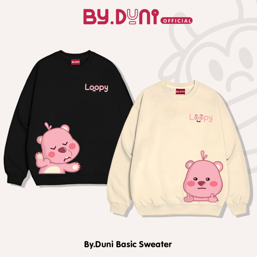 Áo Sweater cặp đôi BY.DUNI nam nữ form rộng, áo cặp bạn thân unisex vải ...