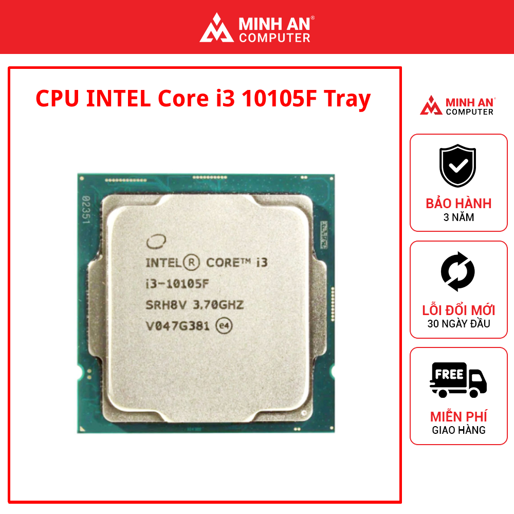 CPU INTEL Core i3 10105F Tray | Shopee Việt Nam