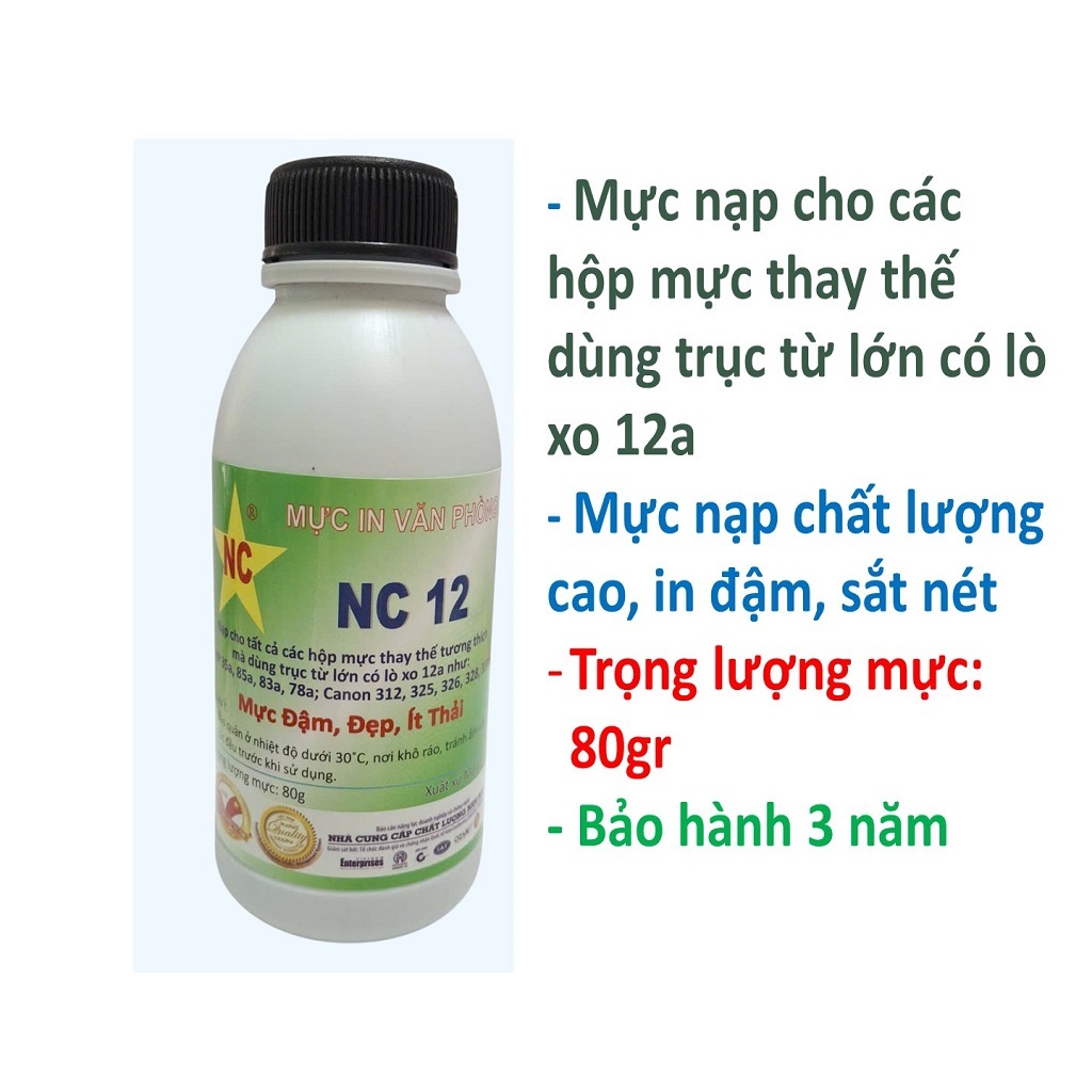 Mực nạp hộp thay thế HP M125, 126, 127, 201, 225, 125a, 127fn, 201dw ...