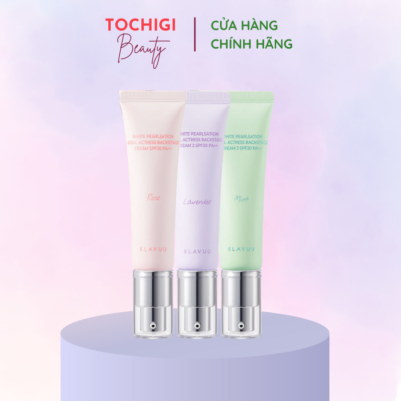 Kem Lót Klavuu White Pearlsation Ideal Actress Backstage Cream SPF30 ...