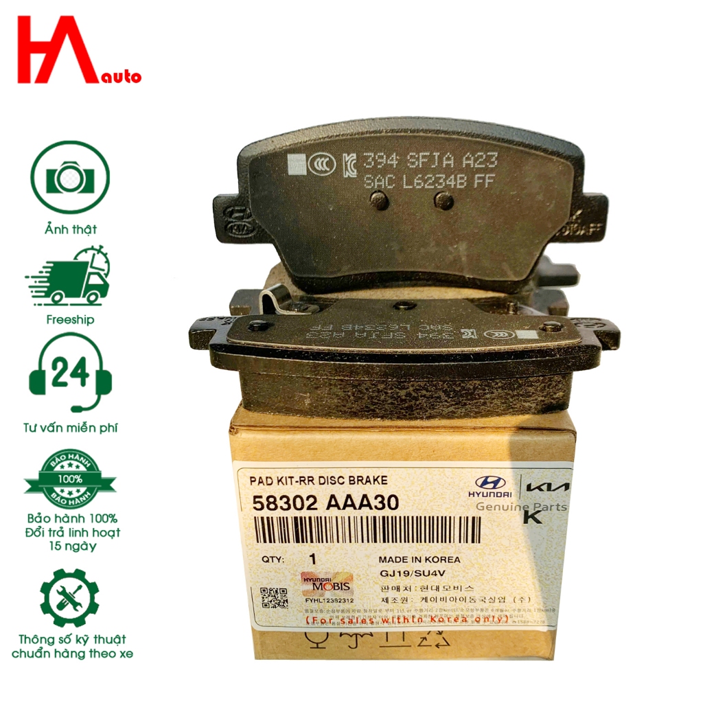 [Chính Hãng] Má phanh sau Hyundai Avante, Elantra 1.6L 2022+. Mã 58302 ...