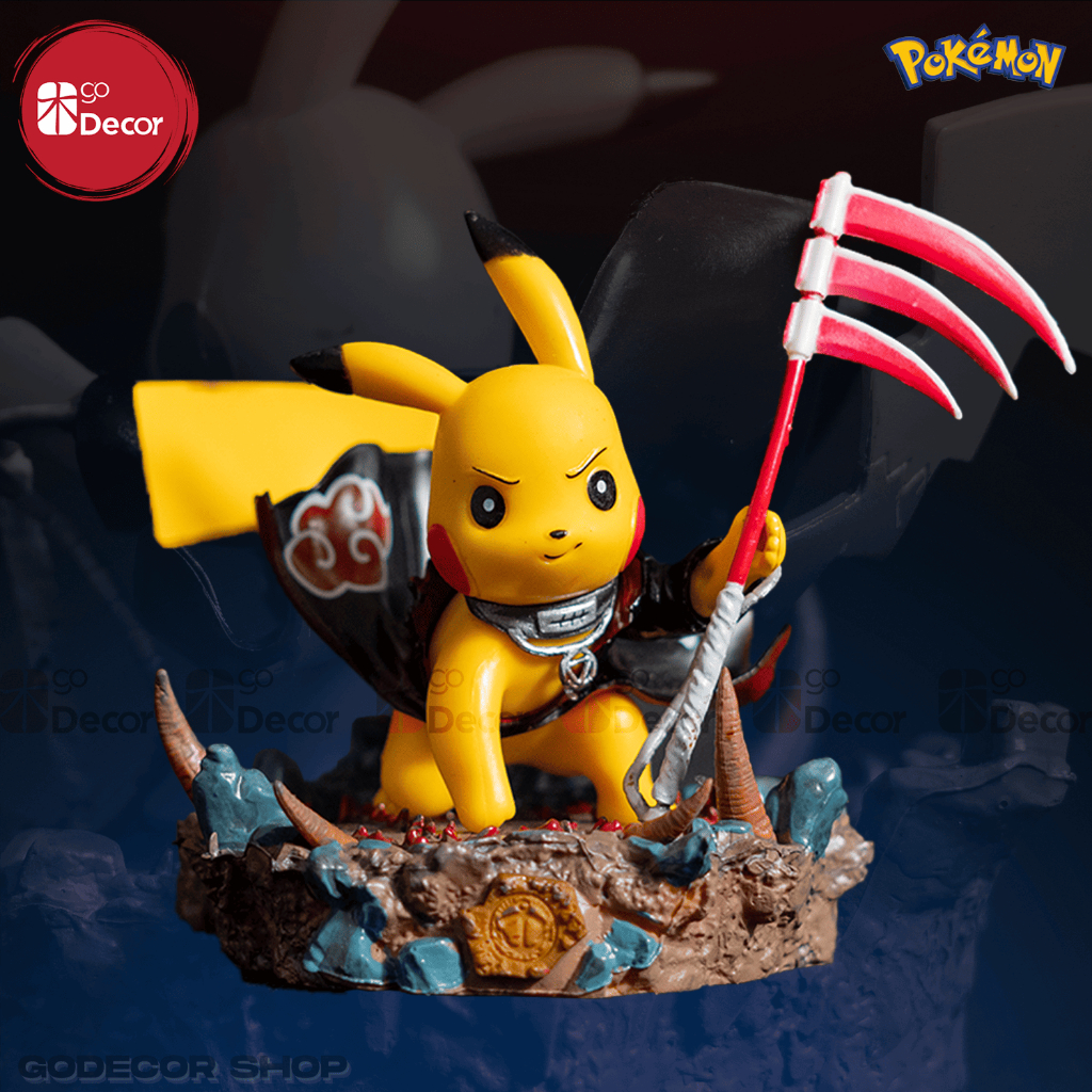 Mô hình Pokemon Pikachu Cosplay Akatsuki Có Đế Cao Cấp Cao 10cm ...