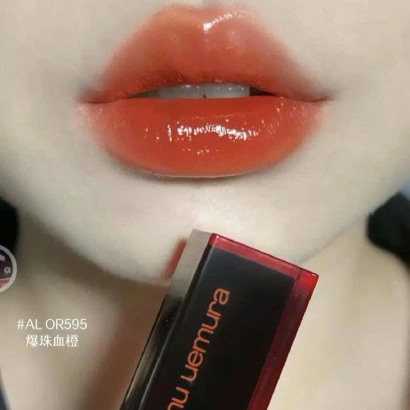 [ Sẵn ] Son Shu Uemura Al OR 595 Màu Đỏ Cam Gạch Fullsize Box | Shopee ...