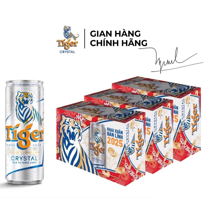 Thùng bia Tiger - Sản Phẩm Chính Hãng, Giá Tốt, Đảm Bảo | Shopee Việt Nam