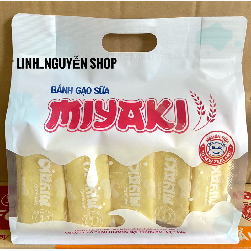 Bánh Gạo Sữa Miyaki Gói 240g (26 chiếc) | Shopee Việt Nam