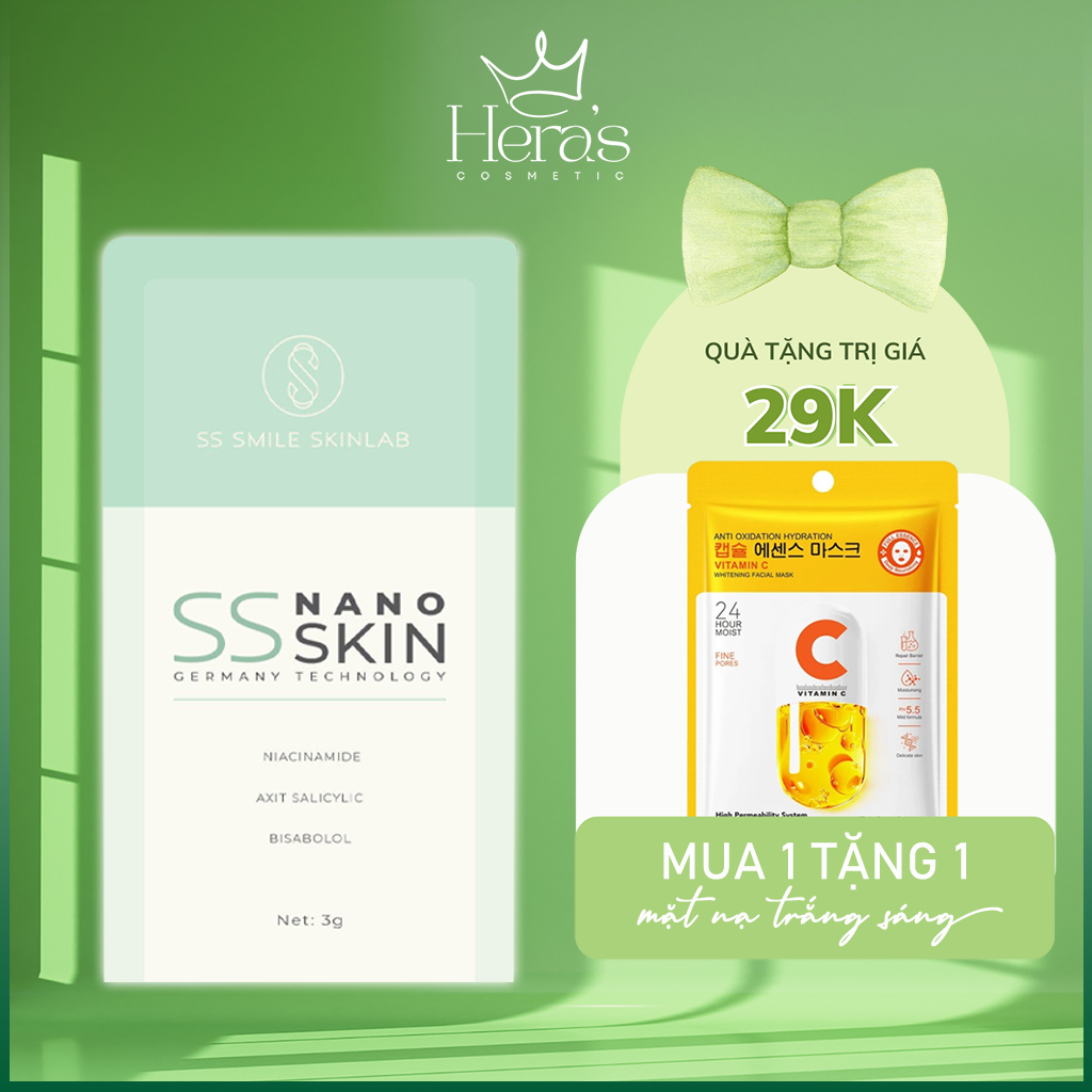 Peel - Vi kim kiểm soát dầu mụn SS Nano Skin _ SS Smile Skinlab ( 1 gói ...