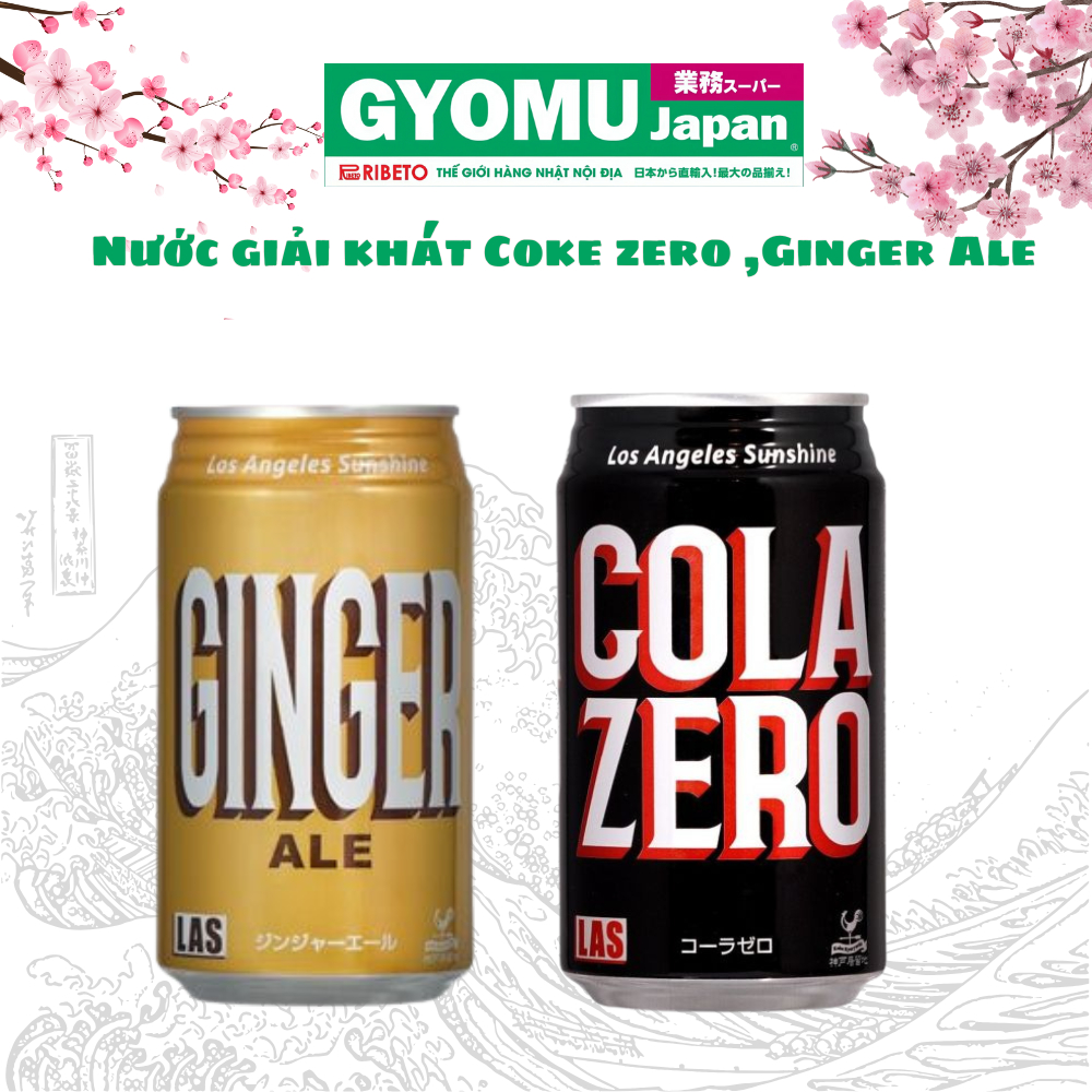Nước giải khát Coke zero ,Ginger Ale lon 350ml - Gyomu | Shopee Việt Nam