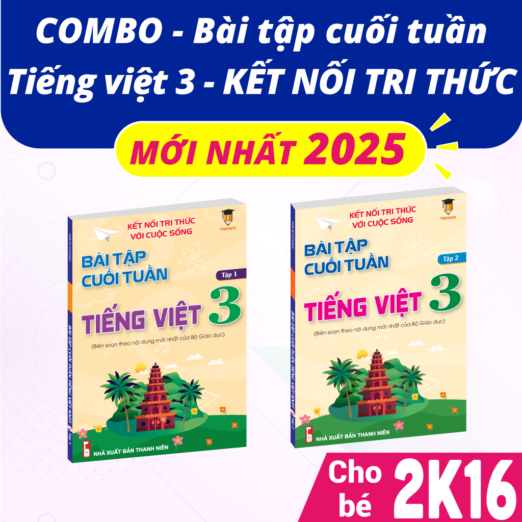 Sách - Combo Bài tập cuối tuần Tiếng Việt 3 Kết nối tri thức Học kì 1 ...