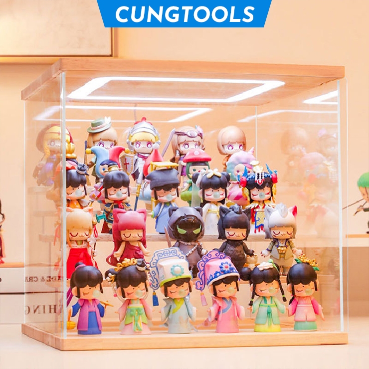 Hộp Mica Trong Suốt Mô Hình Có Đèn LED Đựng Blind Box, Đồ Chơi Popmart ...