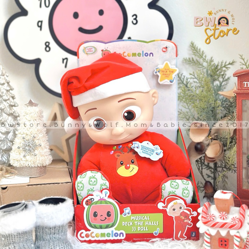 Búp Bê Cocomelon Musical JJ Doll Phiên Bản Noen [ BW Store ] | Shopee ...