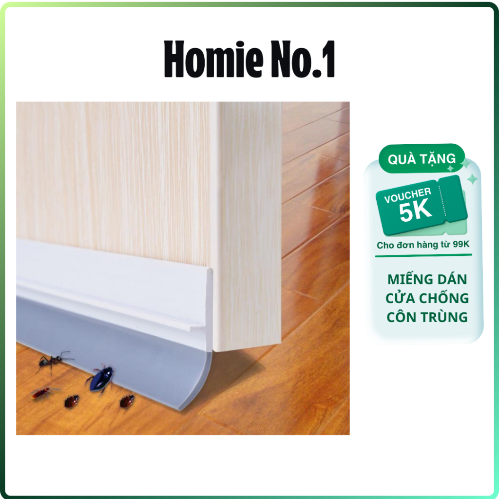 Miếng dán cửa đa năng dài 1m cách âm chống bụi chống côn trùng Hút cửa điều hòa PVC chống bụi ...