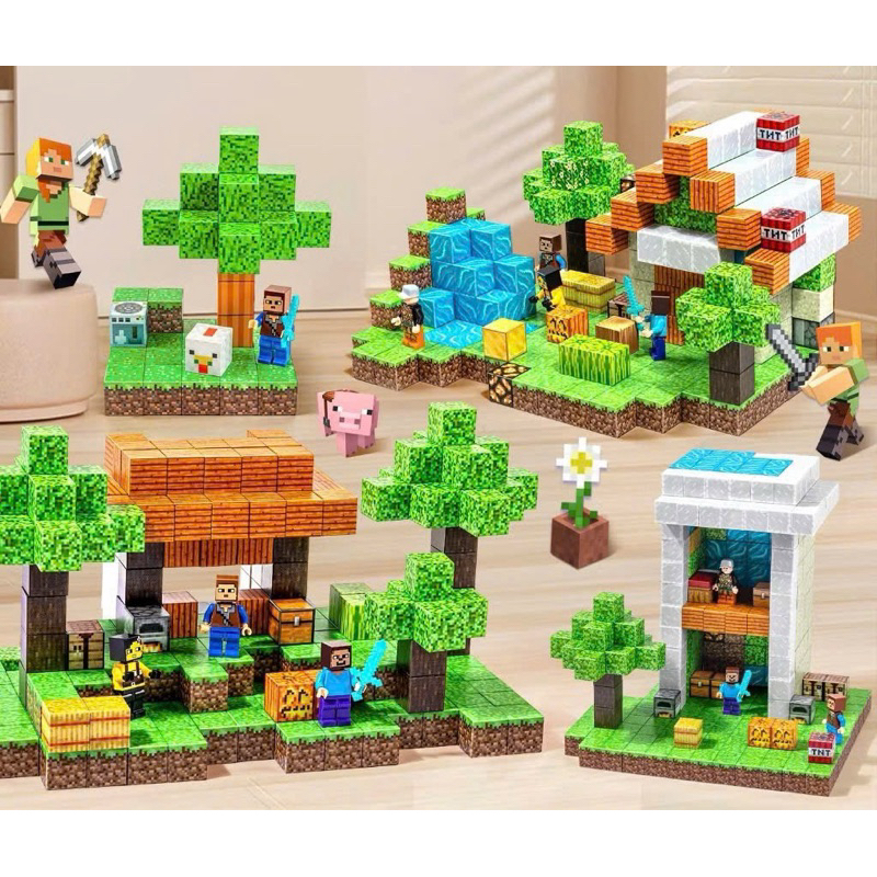 Minecraft Đồ Chơi Xây Dựng Đồ Chơi Lắp Ráp Từ Các Khối Nam Châm Block ...