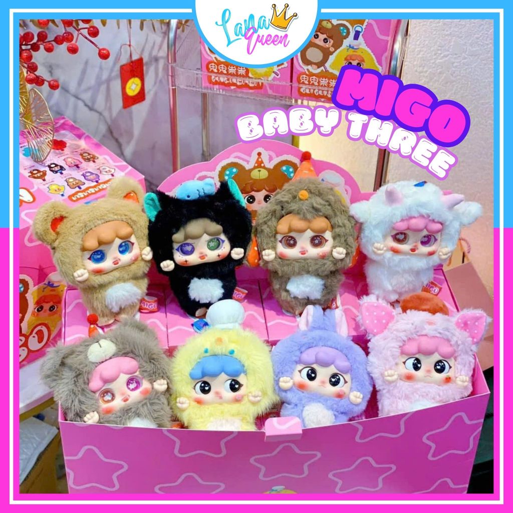 (HÀNG SẴN) Migo V2 V3 Animal Party Series, Baby Three 12 con giáp Hình ...