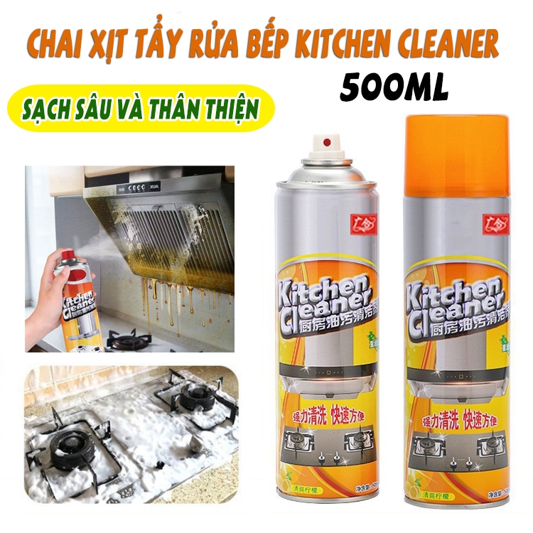 Chai Xịt Tẩy Rửa Bếp Kitchen Cleaner 500ml, Đa Năng, Đánh Bay Các Vết ...