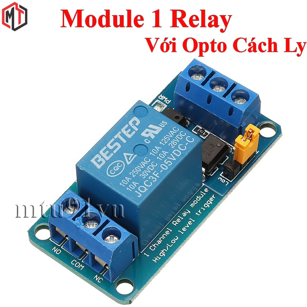 Module 1 Relay Với Opto Cách Ly , Kích HIGH/LOW 5VDC - 12VDC - 24VDC ...