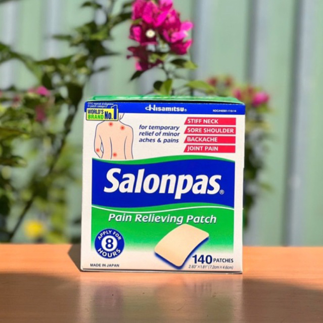 Miếng dán Salonpas pain releiving patch 140 miếng hàng Mỹ | Shopee Việt Nam