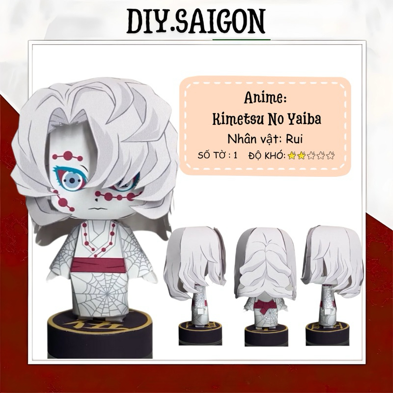 [Kimetsu No Yaiba] - Mô hình giấy Anime Chibi Rui | Shopee Việt Nam
