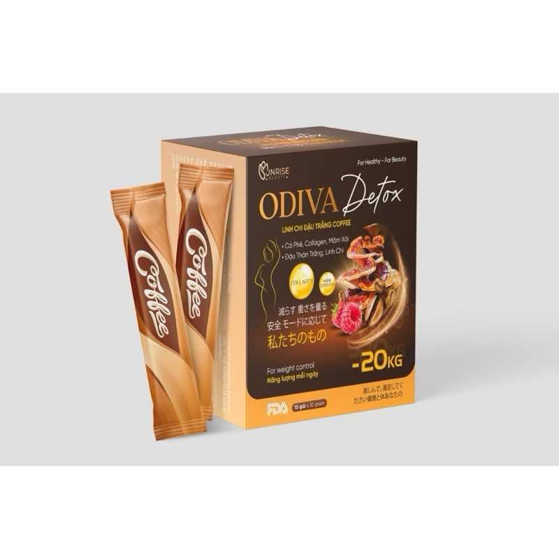 [Hàng Mẫu Mới Nhất] Cà phê giảm cân, linh chi,mâm xôi, đỗ đen ODIVA ...