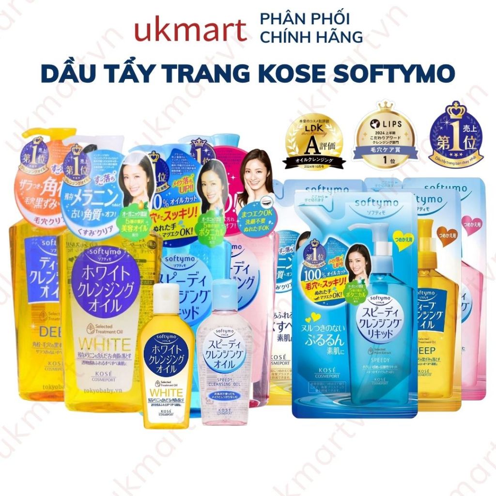 Dầu tẩy trang Kose Softymo Cleansing Nhật Bản 60ml - 200ml - 230ml ...
