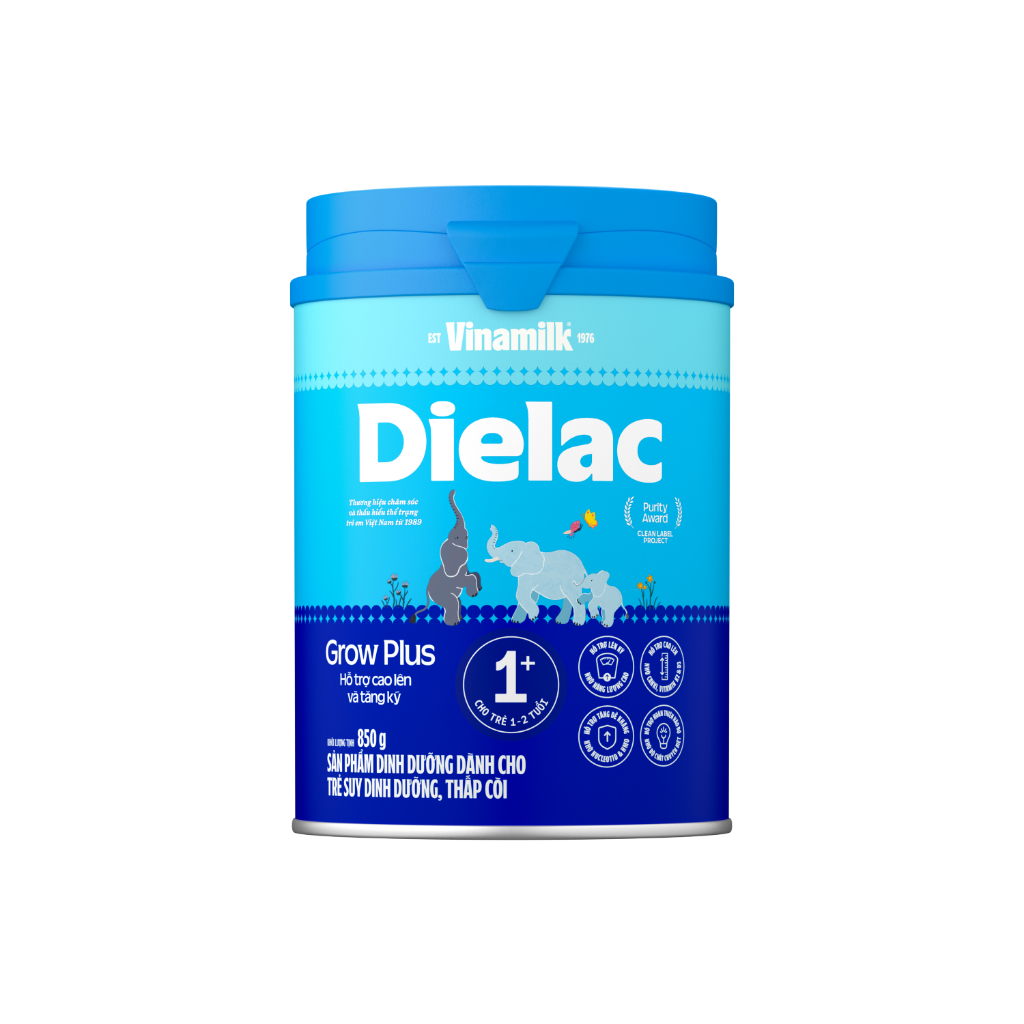 SỮA CÔNG THỨC VINAMILK DIELAC GROW PLUS 1+ LON 850G (CHO TRẺ TỪ 1 - 2 TUỔI) | Shopee Việt Nam