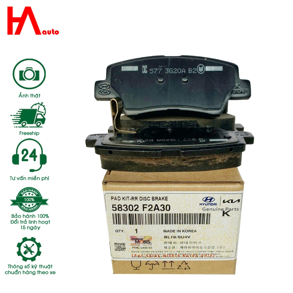 [Chính Hãng] Má phanh sau Hyundai Accent, Elantra, Creta, Kona ...