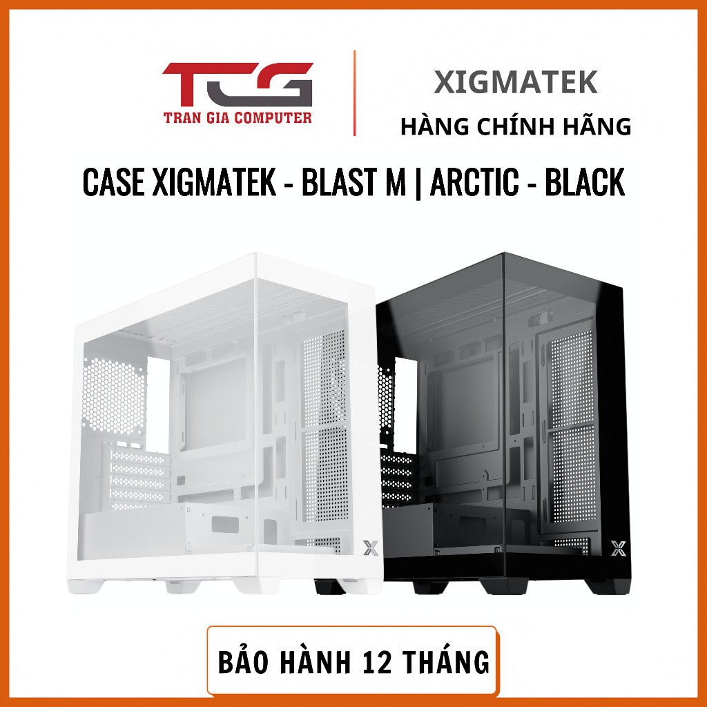 Vỏ Case Máy Tính XIGMATEK BLAST M Arctic\Black - Bảo Hành 12 Tháng ...