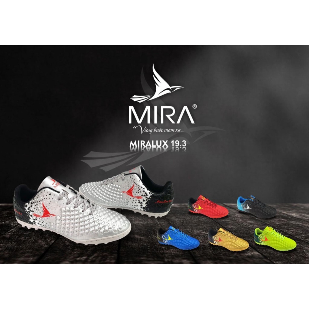 Giày đá bóng, giày đá banh MIRA LUX 19.3 đế cao su TF sân cỏ nhân tạo | Shopee Việt Nam