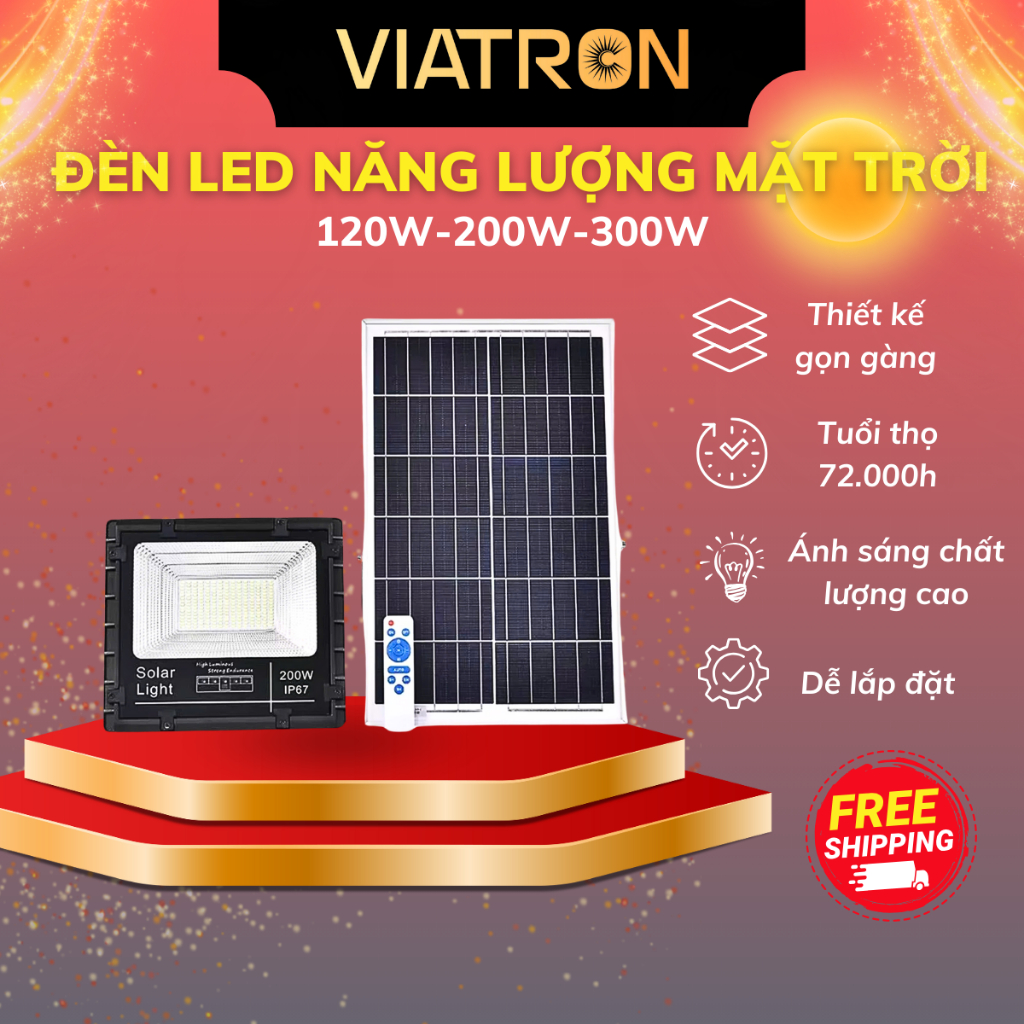 Đèn Năng Lượng Mặt Trời | Cụm Đèn Pha Led Chống Chói Cao Cấp Chống Nước ...