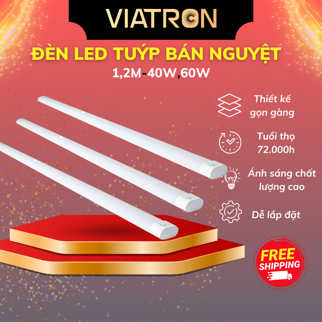 Đèn Tuýp Bán Nguyệt | Năng Suất 40W 60W 120cm Đèn Điện Nhà Dân | Bảo ...
