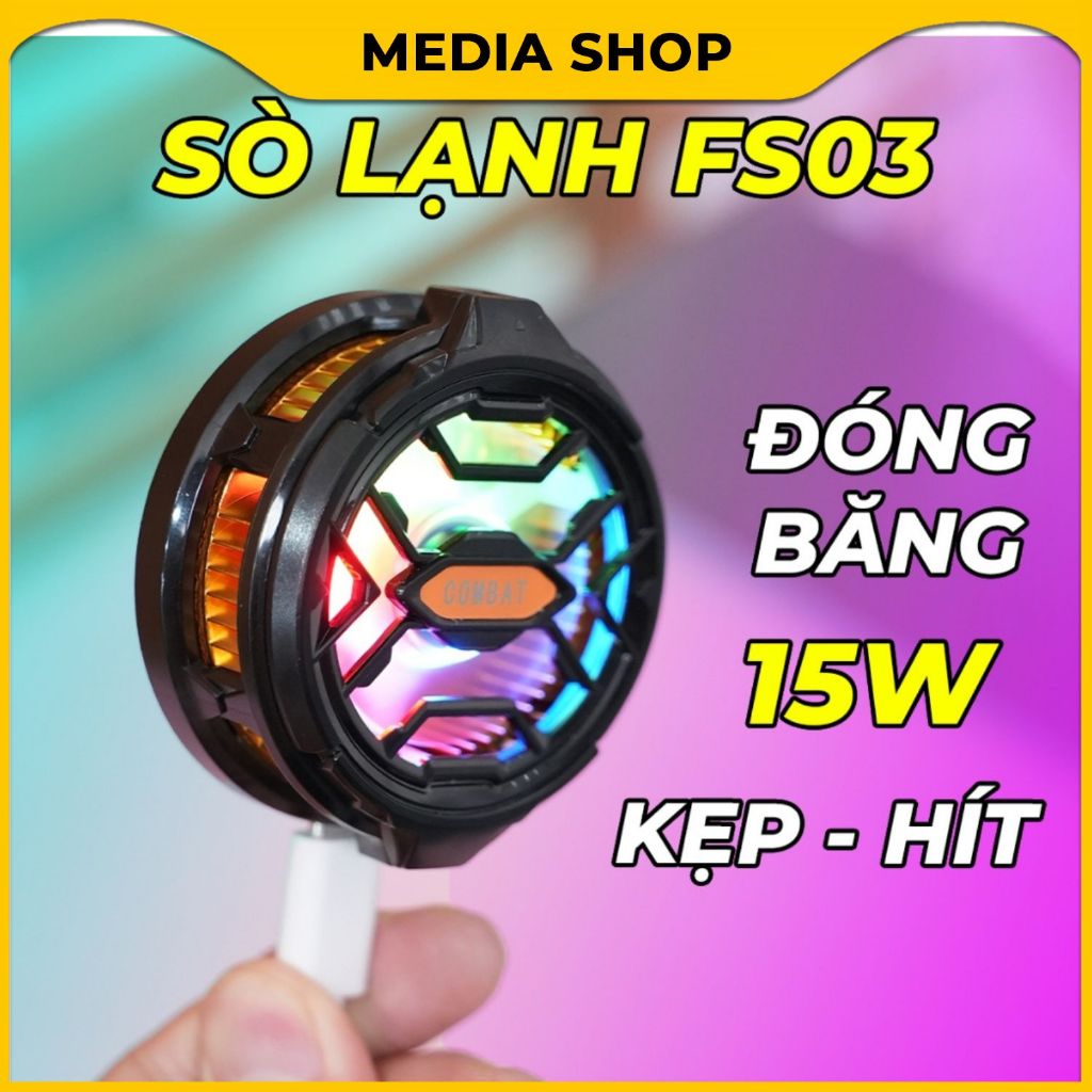 Quạt Tản Nhiệt Điện Thoại Sò Lạnh FS03 (Công Suất 15W, Đóng Băng ) - BH 1 Đổi 1 | Shopee Việt Nam