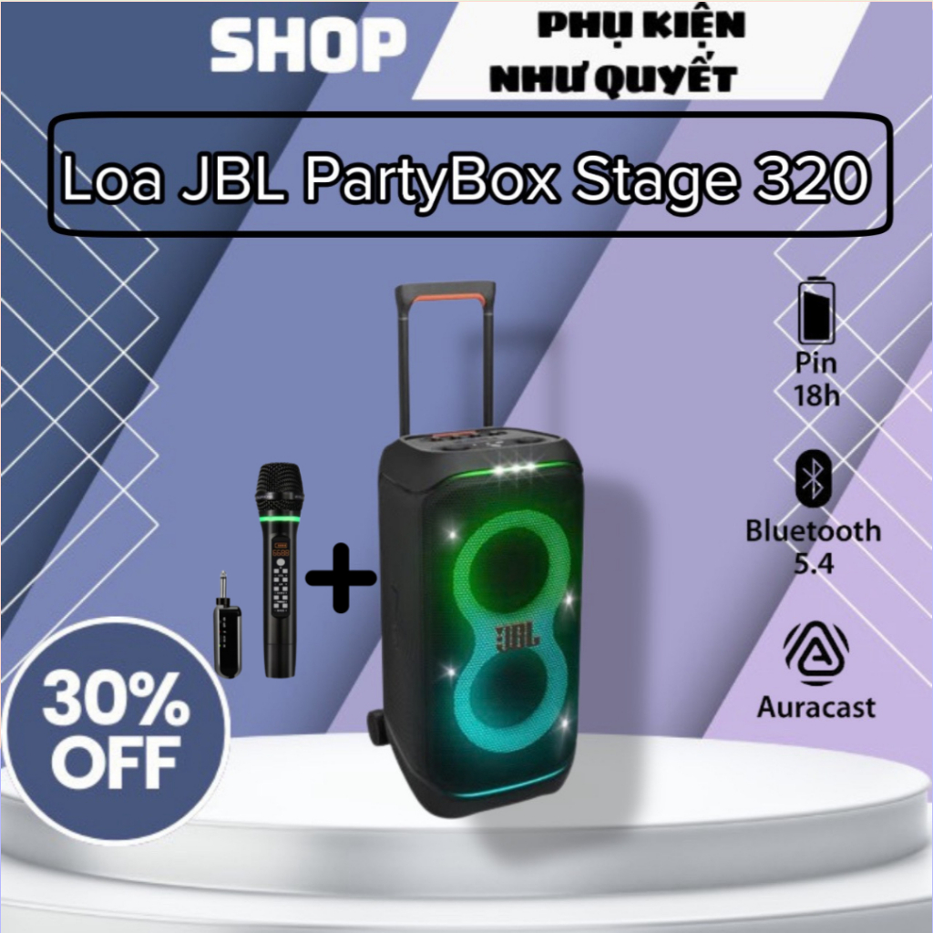 Loa Bluetooth JBL Partybox Stage 320 và jbl 120 - Hàng Chính Hãng ...
