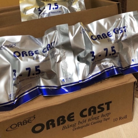 Bột bó thuỷ tinh tổng hợp ORBE CAST 3in,Băng bột bó thủy tinh cố định ...
