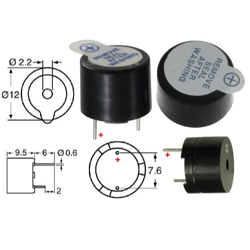 Loa - Còi chip - Buzzer 3V 5V 12V | Shopee Việt Nam