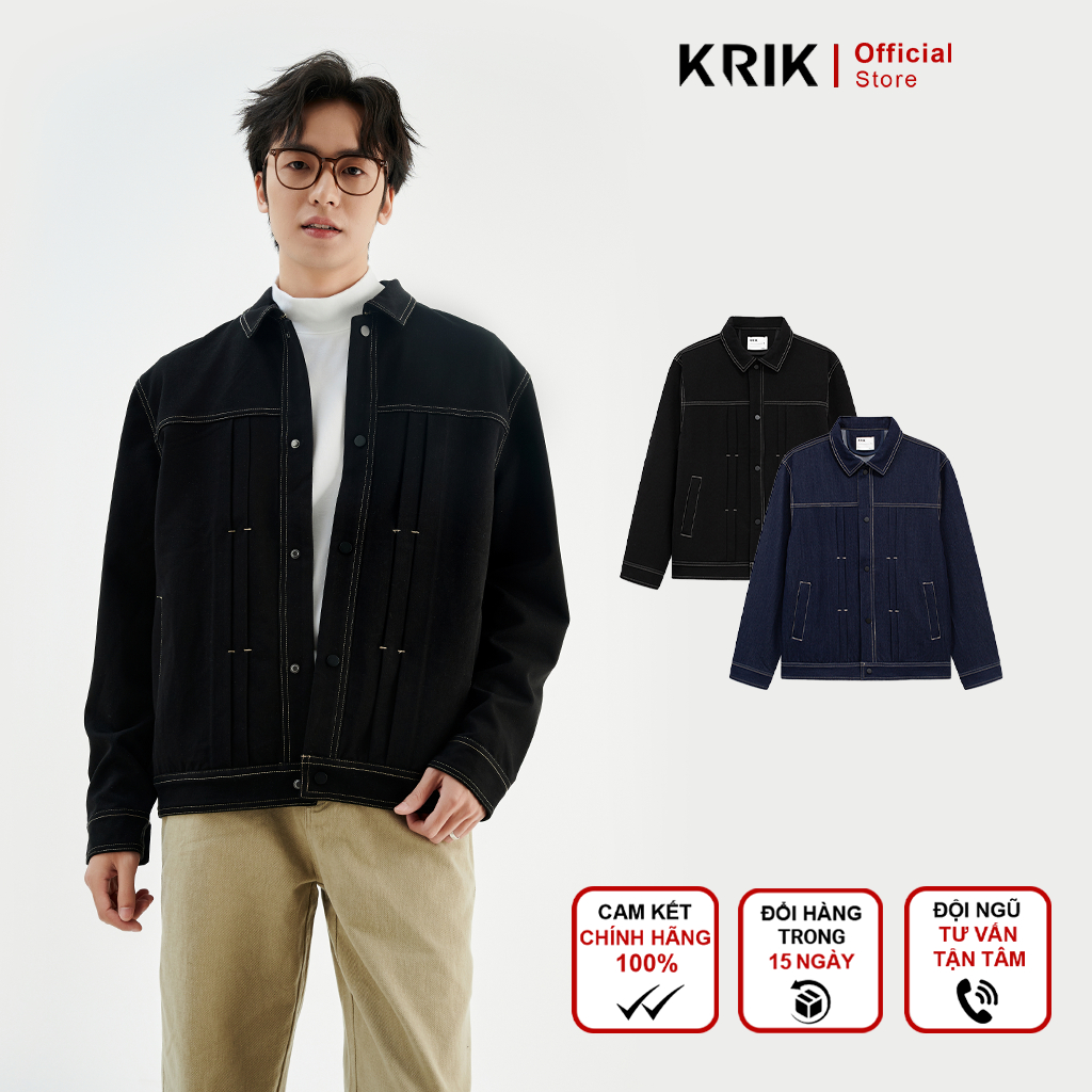 Áo Khoác Kaki Nam KRIK Form Regular Chất Liệu Poly Thiết Kế Trẻ Trung ...